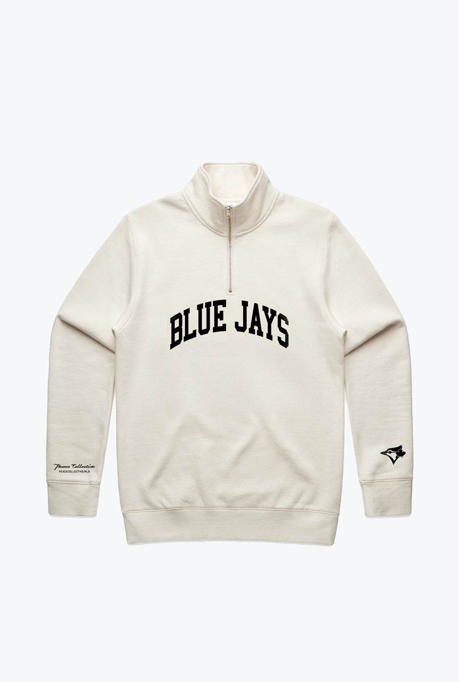 Toronto Blue Jays Collegiate Quarter Zip - Ivory