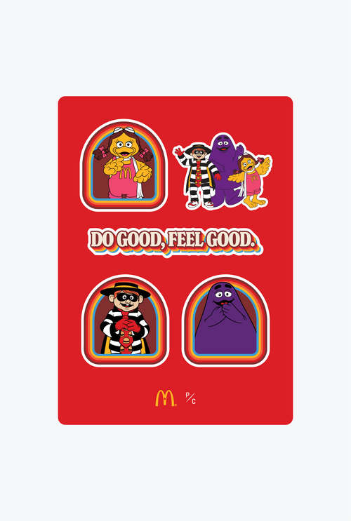 P/C x McDonald's Sticker Sheet - Multi
